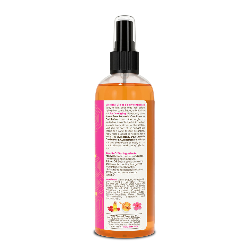 Taliah Waajid Honey Dew Leave-In Conditioner & Curl Refresh 12oz ...
